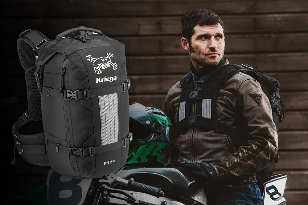 Kriega launch limited-edition R25 Guy Martin backpack with skull logo ...